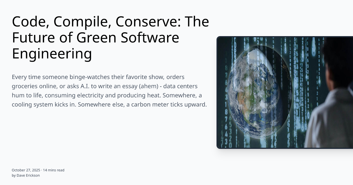 Code, Compile, Conserve: The Future of Green Software Engineering | ScreamingBox