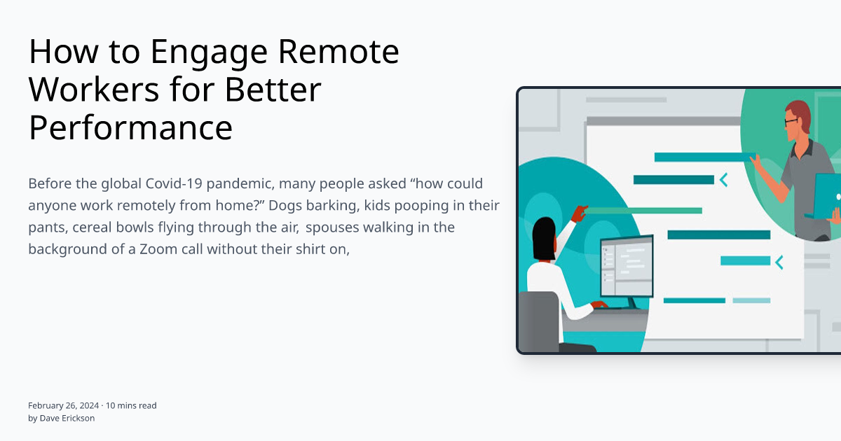 How to Engage Remote Workers for Better Performance | ScreamingBox