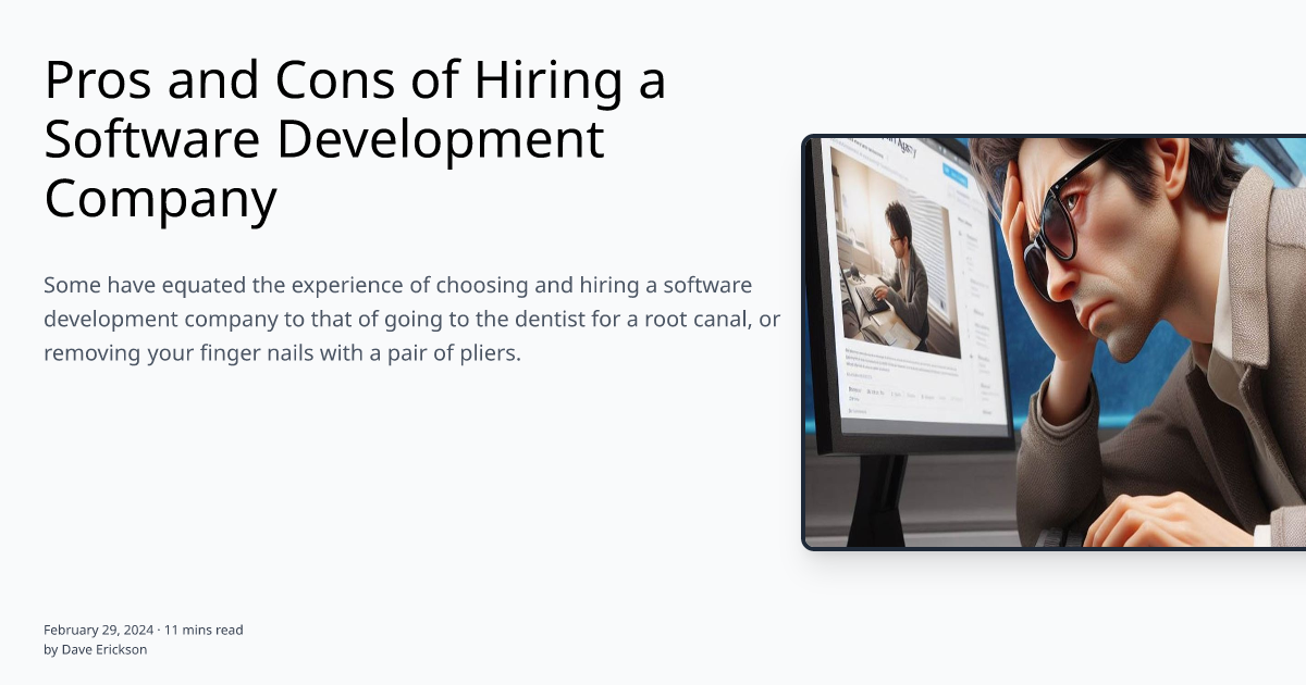Pros and Cons of Hiring a Software Development Company | ScreamingBox