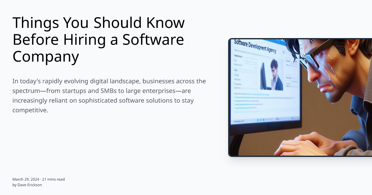 Things You Should Know Before Hiring a Software Company | ScreamingBox